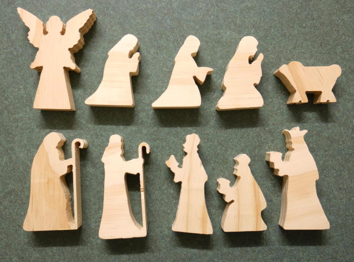 CNC Nativity Scene Template – 2 Wooden Designs (digital Download) - Etsy