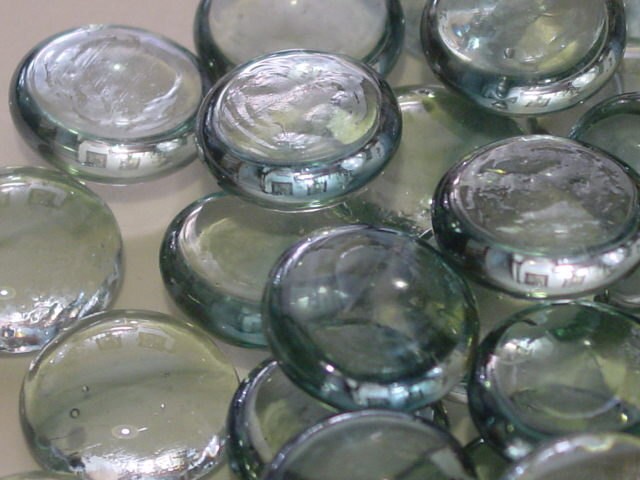 FREE SHIPPING 100 CLEAR Round Flat Accent Glass Gems Mosaic | Etsy