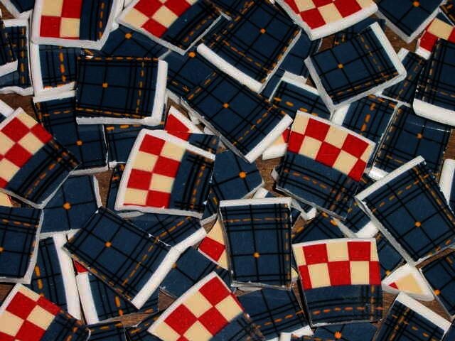 FREE SHIPPING 100 Blue JEAN Diner Mosaic Tiles Tesserae - Etsy