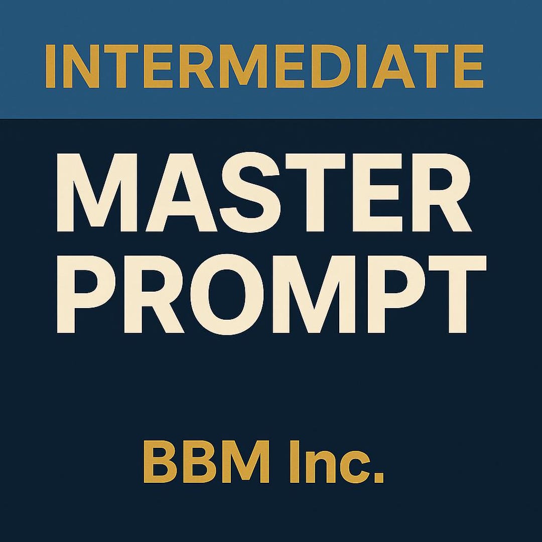 Intermediate Master Prompt - Etsy