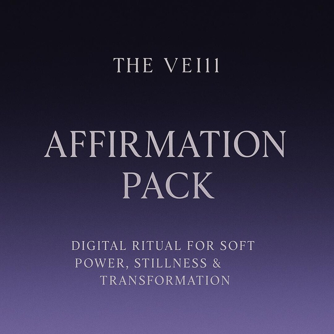 Vei11 Affirmation Pack | Digital Ritual for Soft Power (PDF) - Etsy