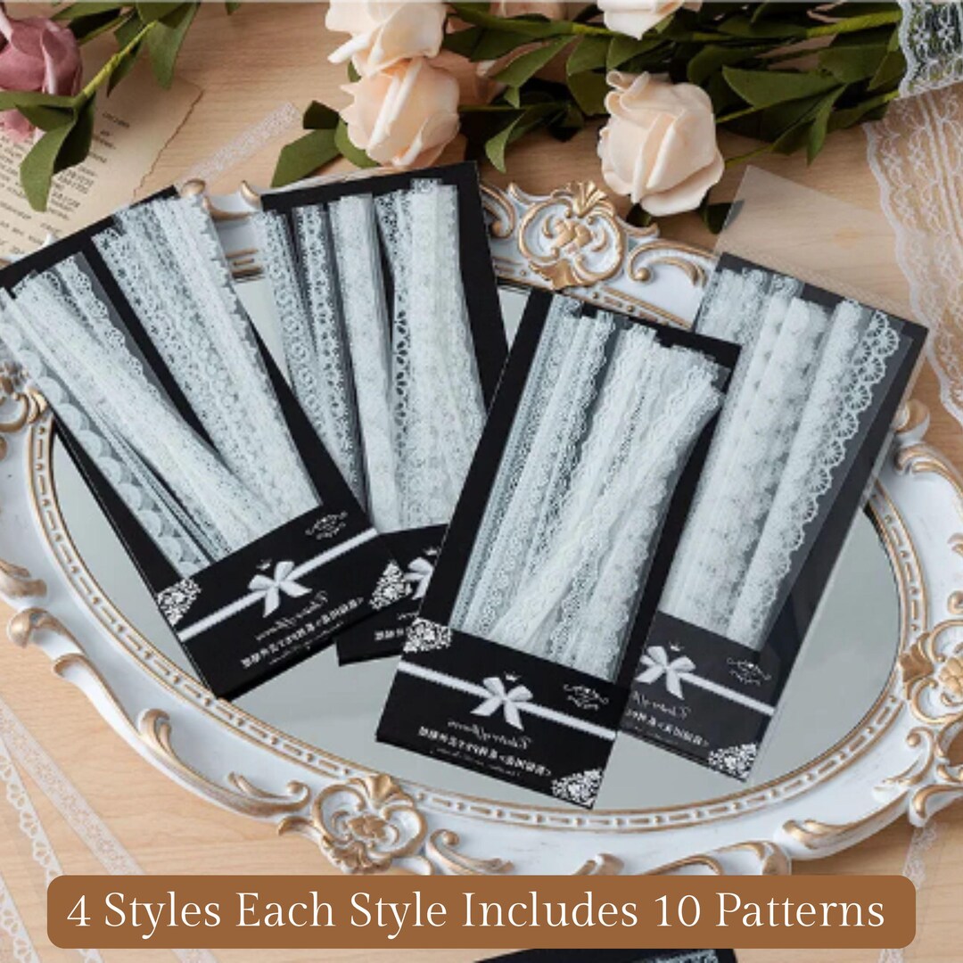 White Lace Border Stickers for Aesthetic Planners | Simple Fix for ...