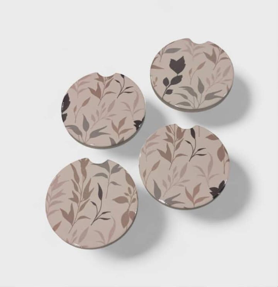 Ceramic Car Coasters - Set of 4 - Etsy