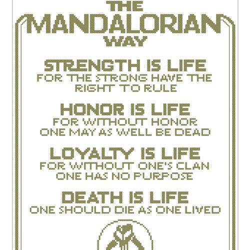Mandalorian Code - Etsy