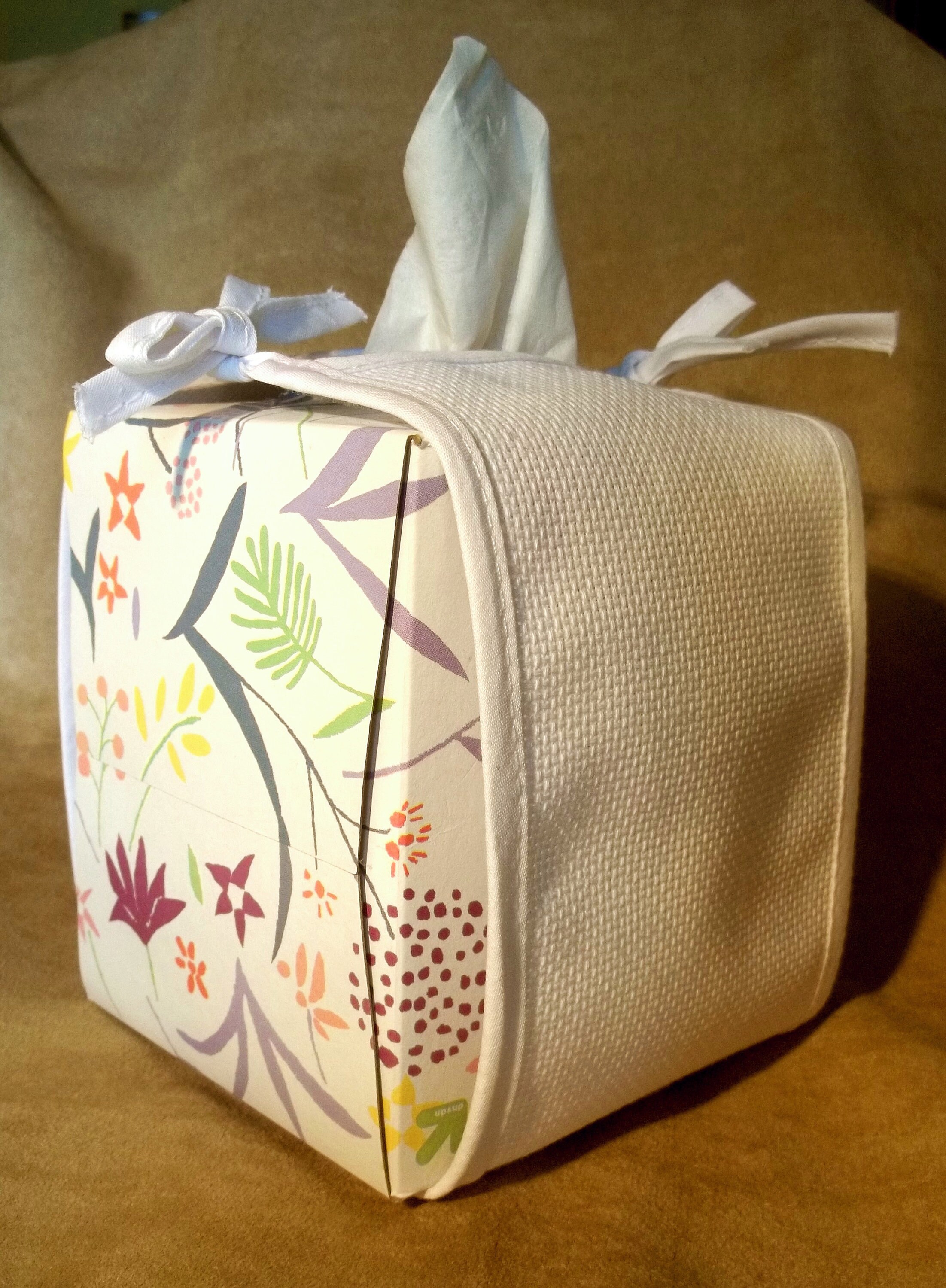 Stitchable Tissue Box Cover from Charles Craft | Etsy