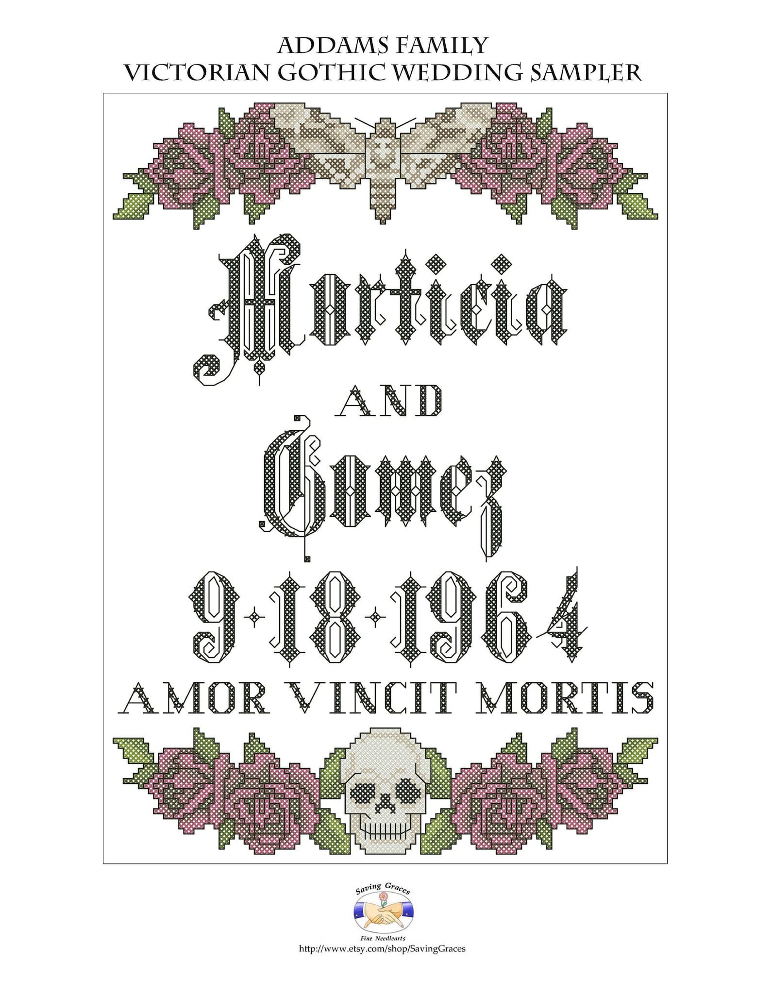 Victorian Gothic Wedding Sampler - Etsy