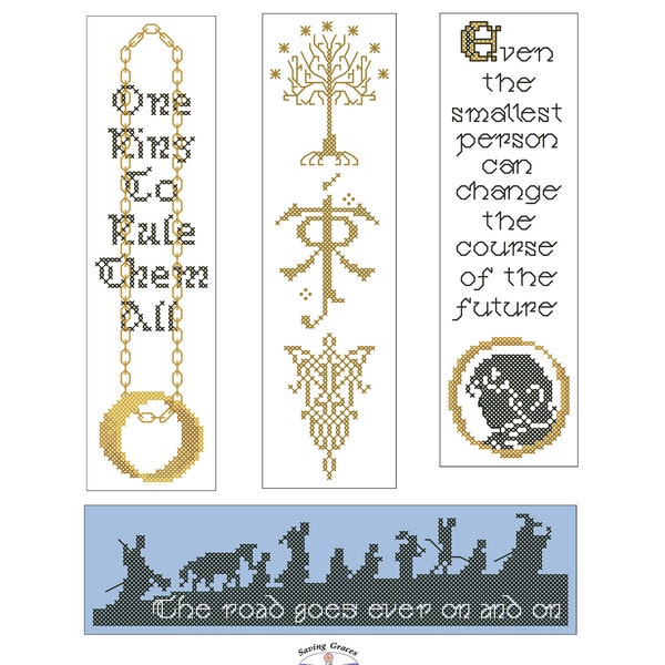 Tolkien Cross Stitch - Etsy