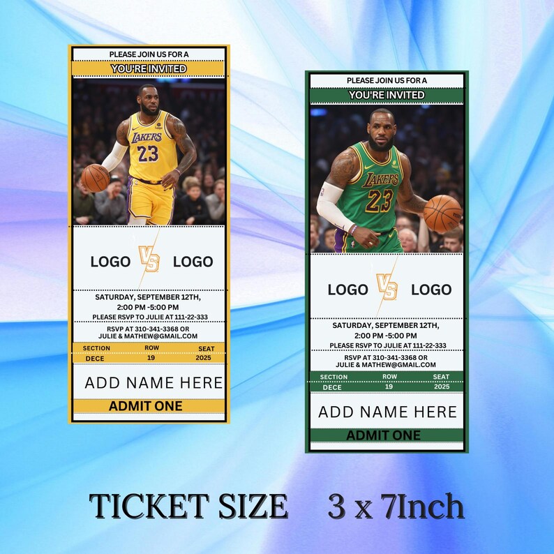 Editable Football Ticket Template, Surprise Reveal Ticket, Game Day ...