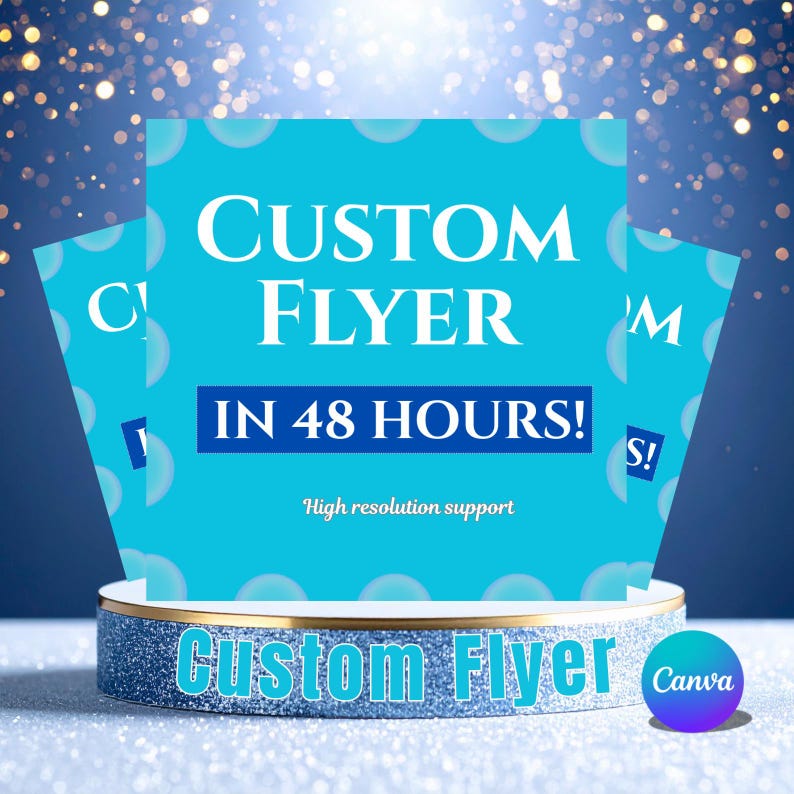 Editable Custom Flyer, Holiday Event Flyer, Editable Vendors Flyer ...