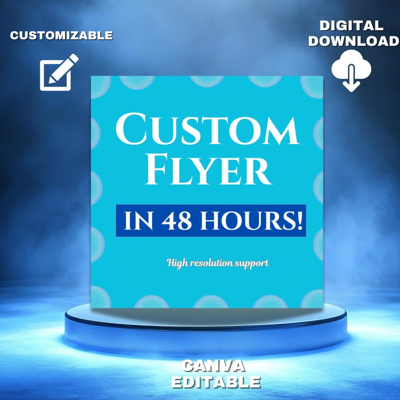 Editable Custom Flyer, Holiday Event Flyer, Editable Vendors Flyer ...