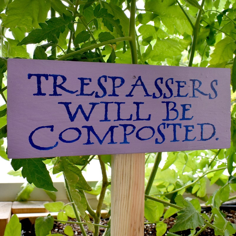 Funny Garden Signs - Etsy
