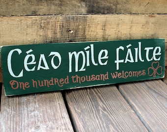 Irish Welcome Sign - Etsy