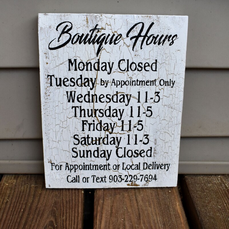 Business Hours Sign - Etsy