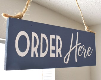 Order here sign | Etsy