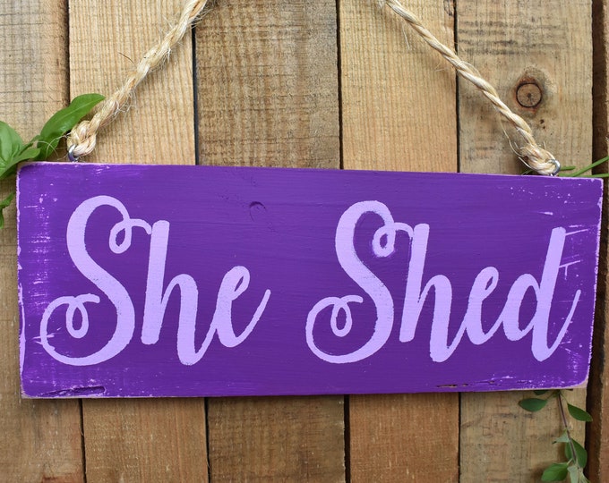 She Shed Sign | Woman Cave Reclaimed Wood Signage | Gift for Her Diva ...
