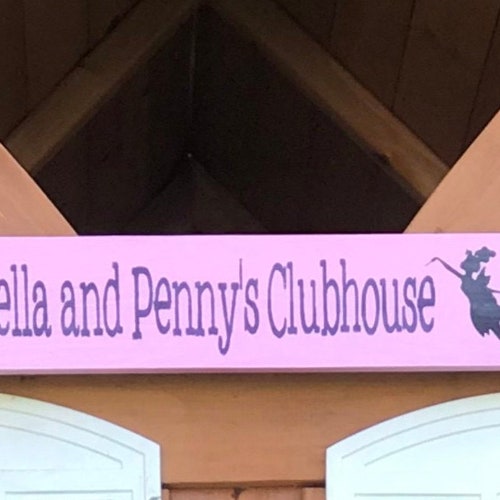 Custom Playhouse Sign for Kids Clubhouse Fort Playroom | Etsy