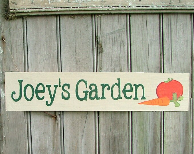 Custom Name Garden Sign | Wooden Personalized Garden Decor | Gift for ...