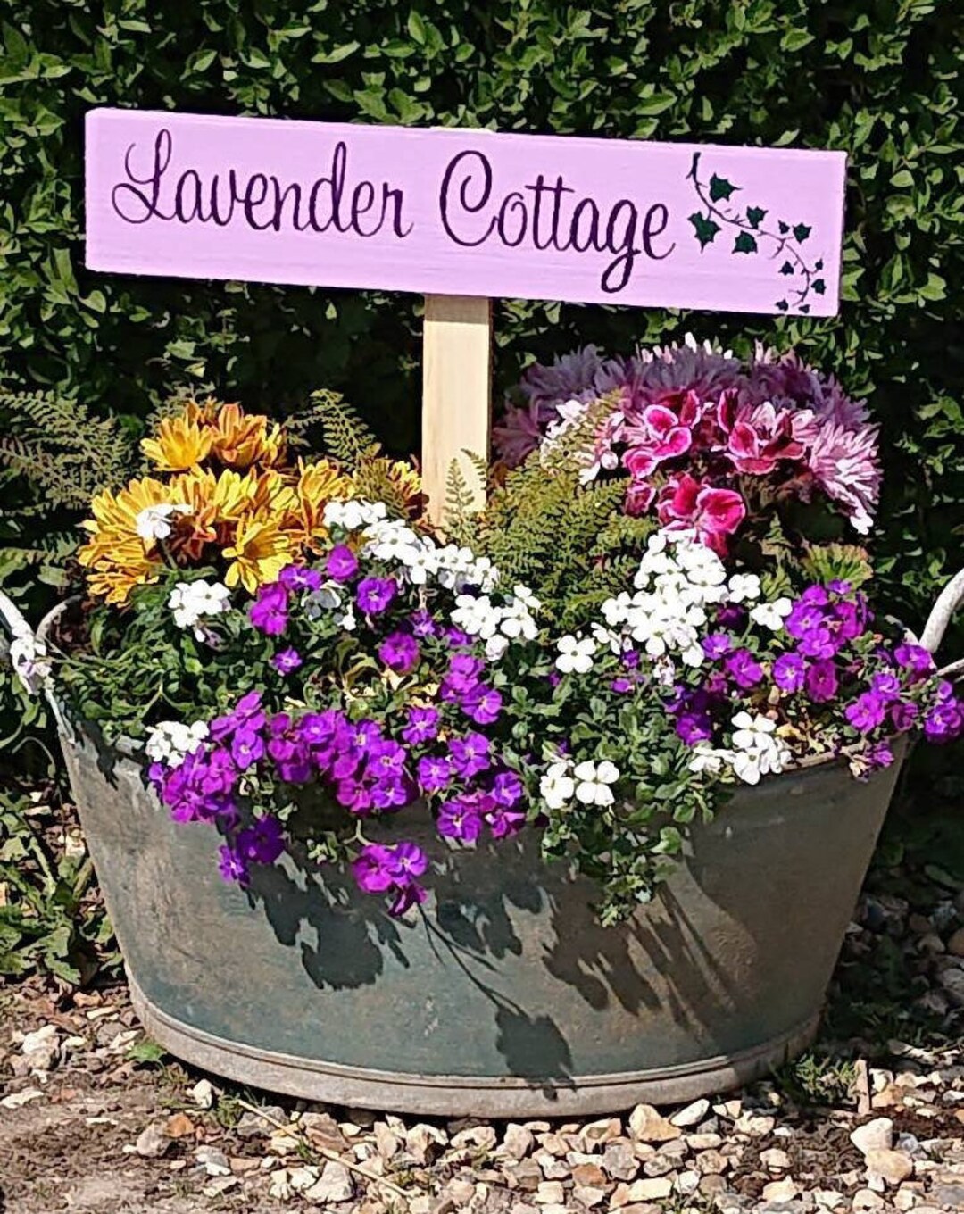 Personalized Garden Stake Sign | Choose Colors Font & Design - Etsy