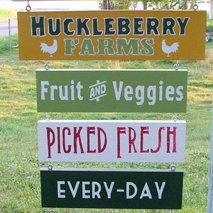 Farm Market Sign | Menu Board Signs | Custom Farmstand | Craft Fair Interchangeable Double Sided ...