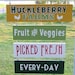 Farm Market Sign | Menu Board Signs | Custom Farmstand | Craft Fair Interchangeable Double Sided ...
