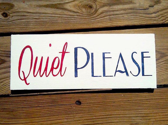 Quiet Please Sign Shh Spa Library Therapy Wooden Reclaimed | Etsy