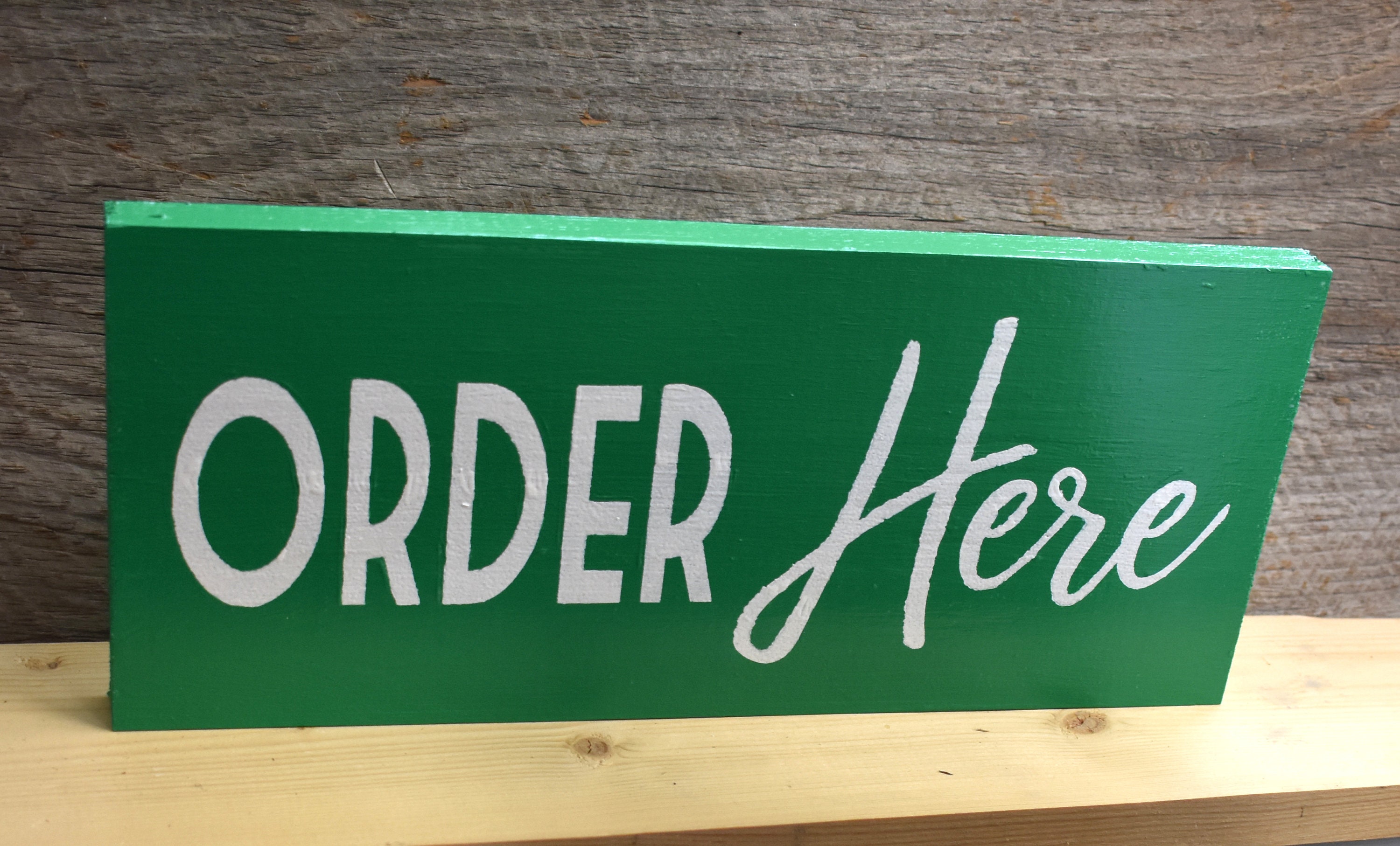 Restaurant Order Here Sign | Cafe Coffee Shop Signs | Overhead Double ...