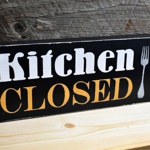Kitchen Open or Closed Sign | Funny Rustic Decor - Etsy