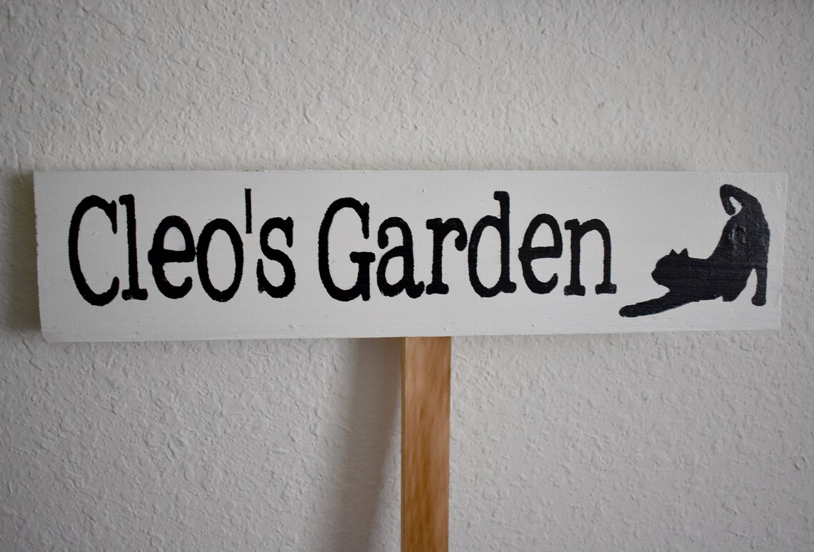 Custom Garden Stake Sign Personalized Outdoor Wooden Staked | Etsy