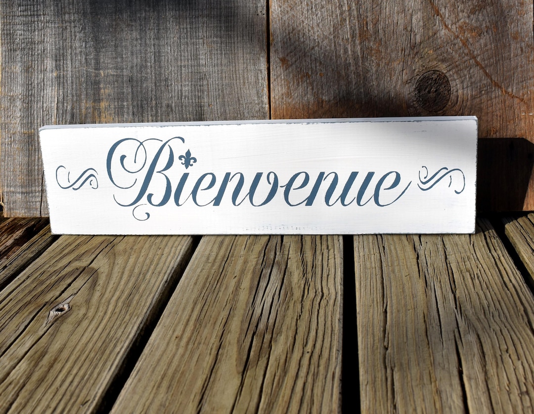 French Welcome Sign | Bienvenue | French Hospitality - Etsy