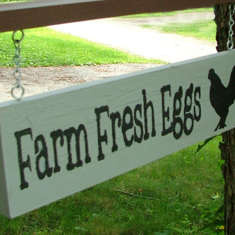 Farm Fresh Eggs Sign - Etsy