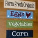 Farm Stand Sign Custom Farmers Market Signage Roadside Natural Foods ...