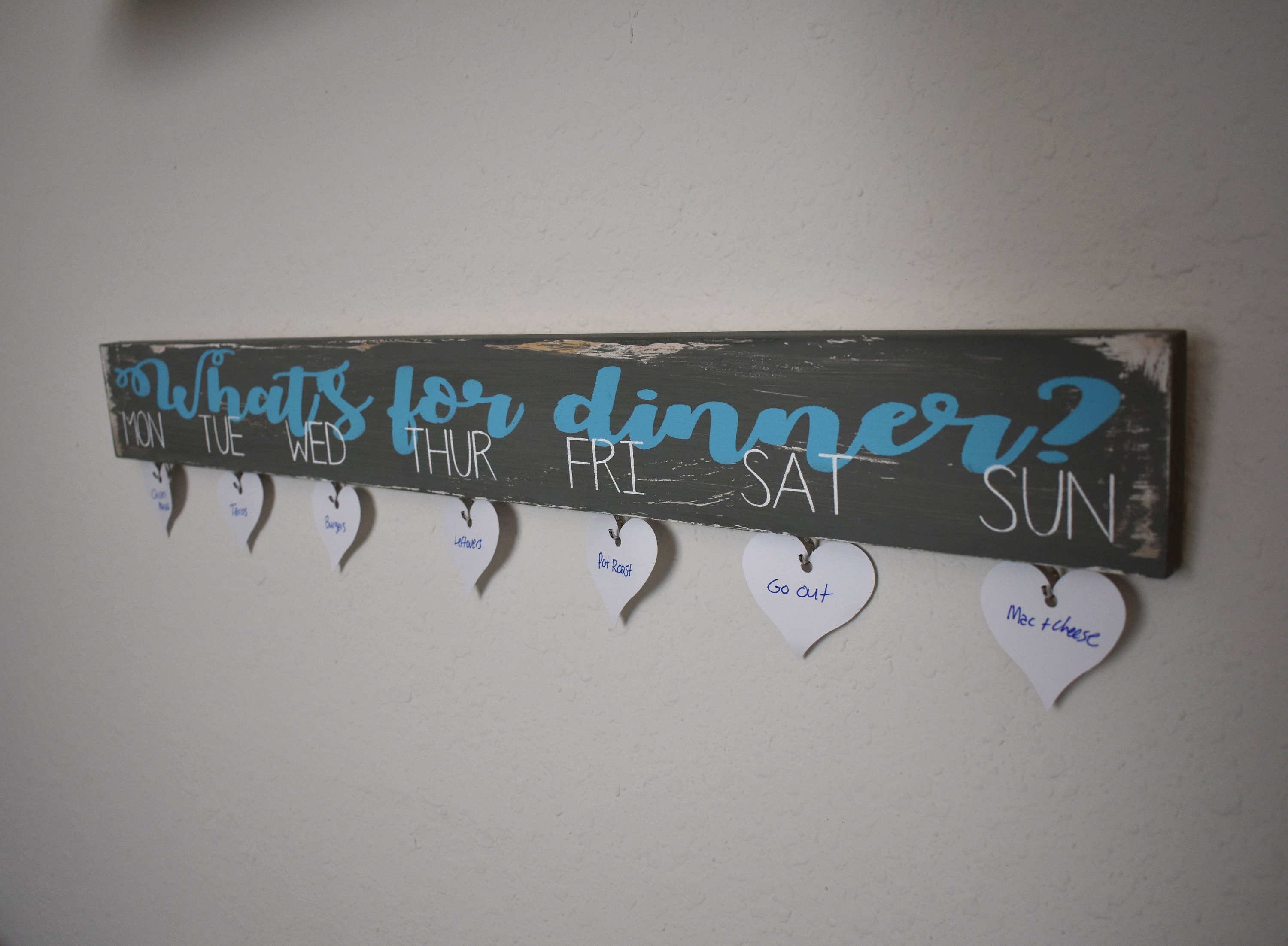 What's for Dinner Menu Board Sign Kitchen Decor - Etsy