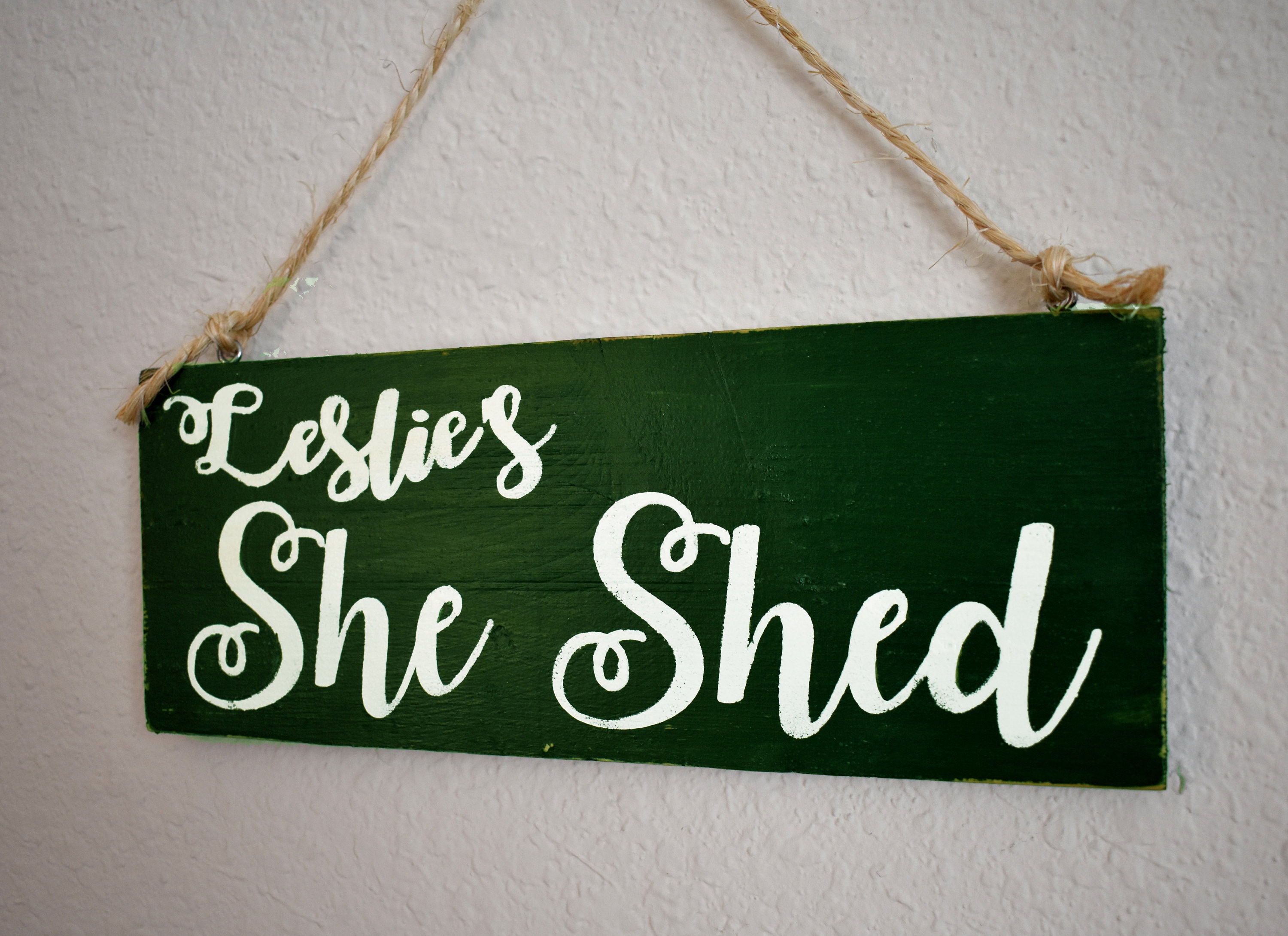 Personalized She Shed Sign | Wooden Woman Cave Signage With Reclaimed ...