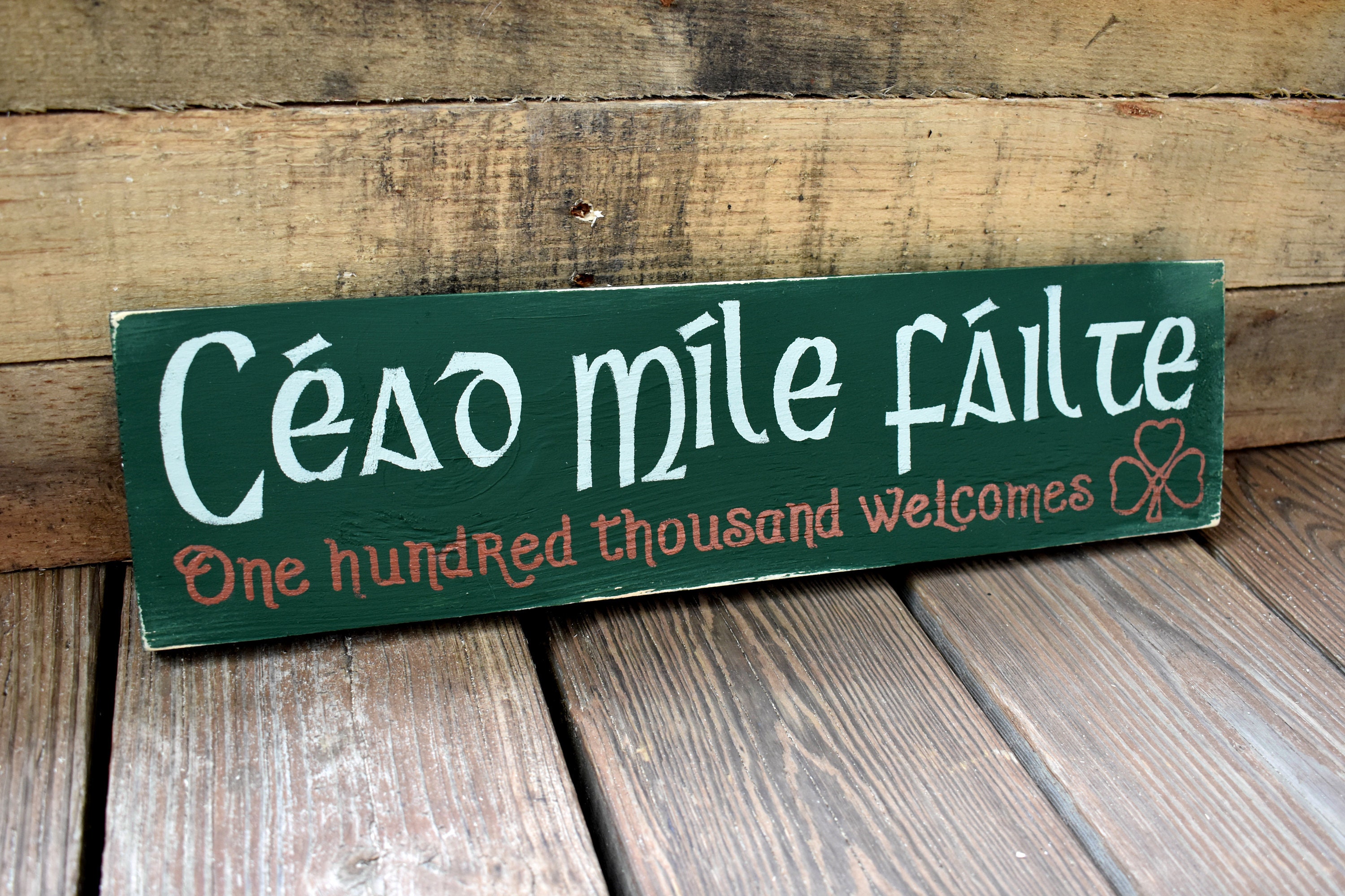 Irish Welcome Sign | Céad Míle Fáilte | One Hundred Thousand Welcomes ...