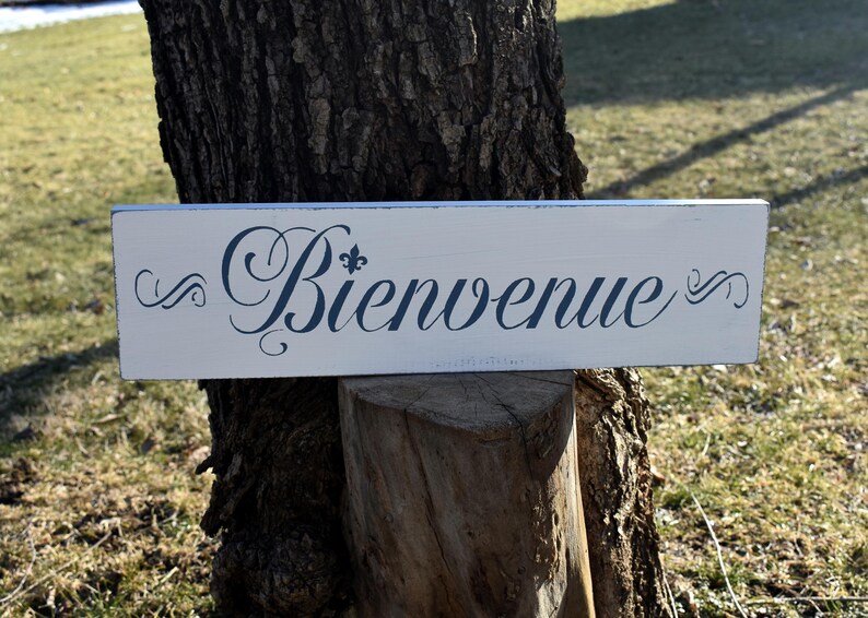 French Welcome Sign | Bienvenue | French Hospitality - Etsy