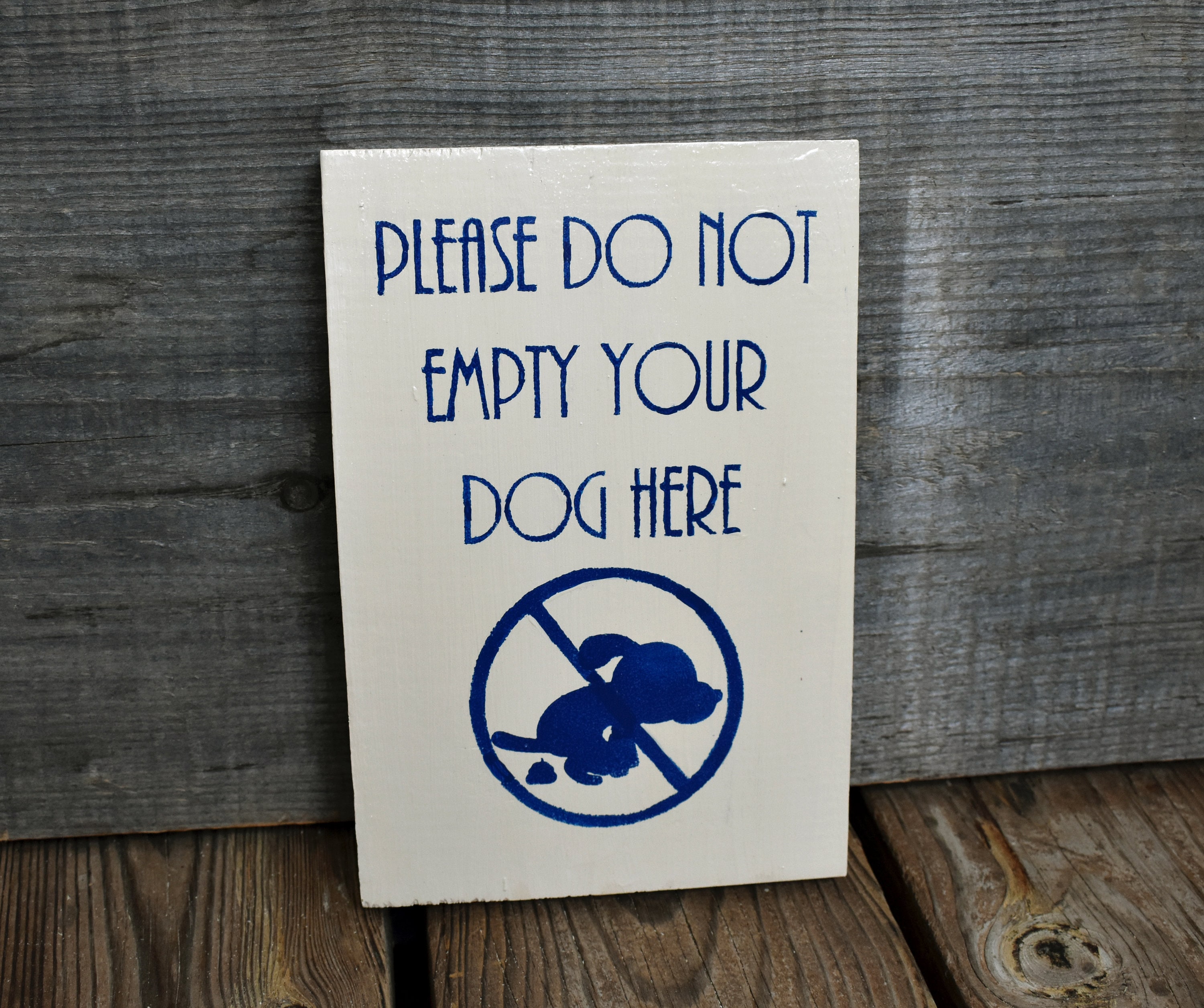No Dog Poop Yard Sign | Please Do Not Empty Your Dog Here | Protect ...