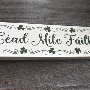 Céad Míle Fáilte | Irish Welcome Sign | One Hundred Thousand Welcomes ...