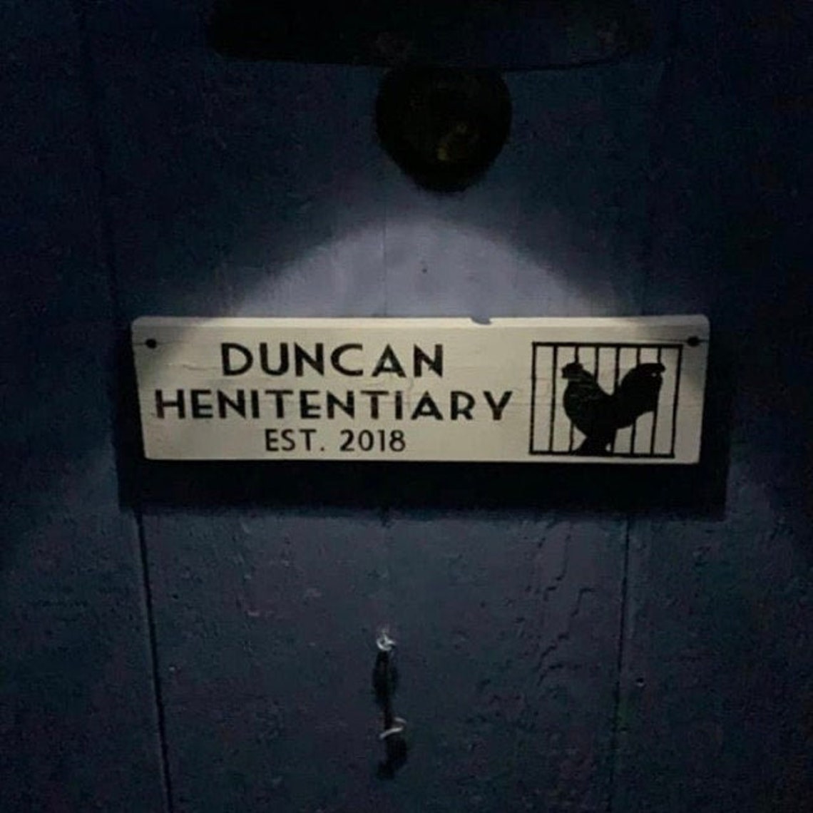 Chicken Coop Sign | Personalized Henitentiary Rustic Hen House ...