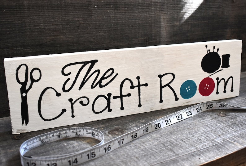 Craft Room Sign Sewing Room Decor Studio Art Crafter | Etsy