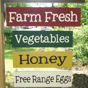 Custom Farmstand Signs | Farmers Market Signage | Menu Board ...