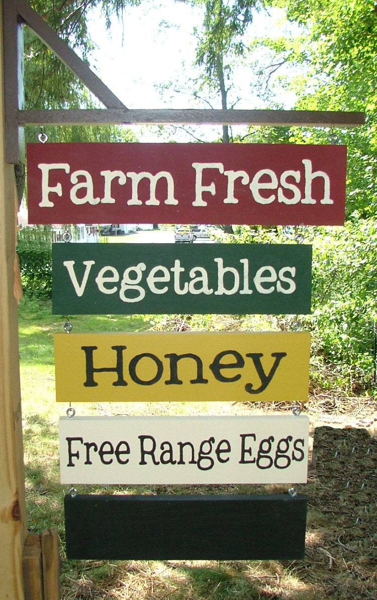 Farm Market Sign | Menu Board Signs | Custom Farmstand | Craft Fair ...