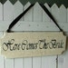 Here Comes the Bride | Wedding Sign for Small Dog | Pageboy Ring Bearer ...