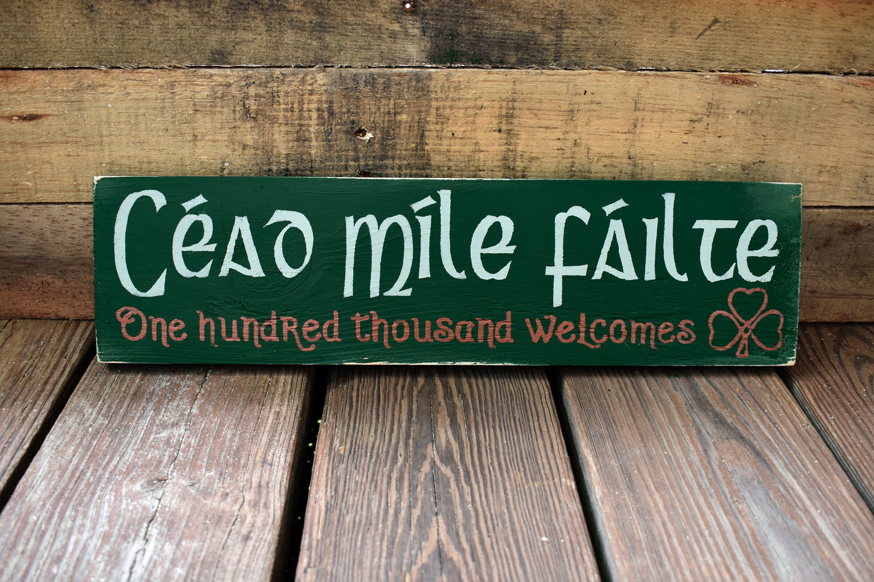 Irish Welcome Sign | Céad Míle Fáilte | One Hundred Thousand Welcomes ...