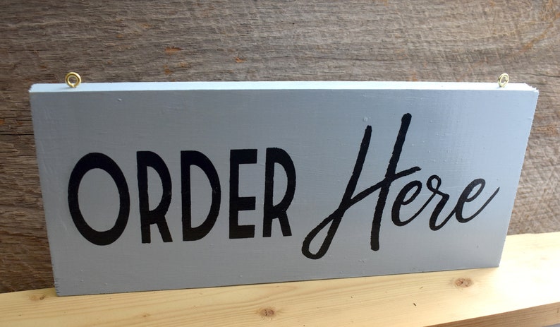 Restaurant Order Here Sign Cafe Coffee Shop Signs Overhead | Etsy