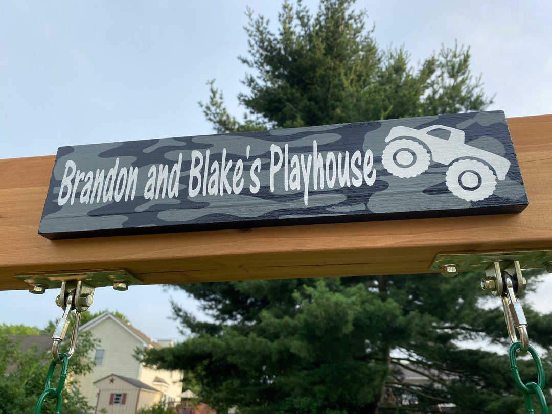 Swing Set Sign | Custom Sign for Playground | Playroom and Fort Decor ...