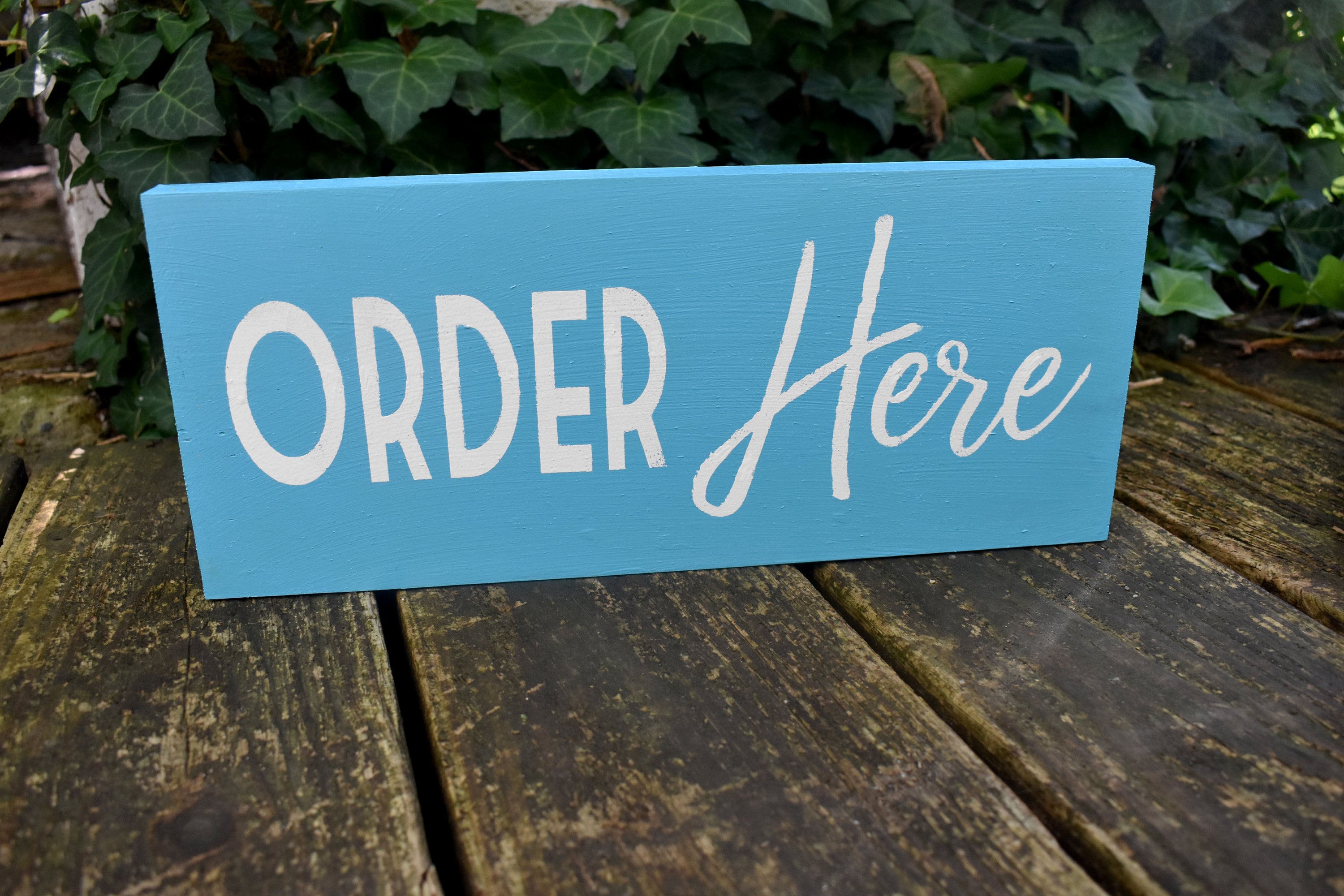 Order Here Sign Restaurant Cafe Coffee Shop Signs Overhead - Etsy Australia