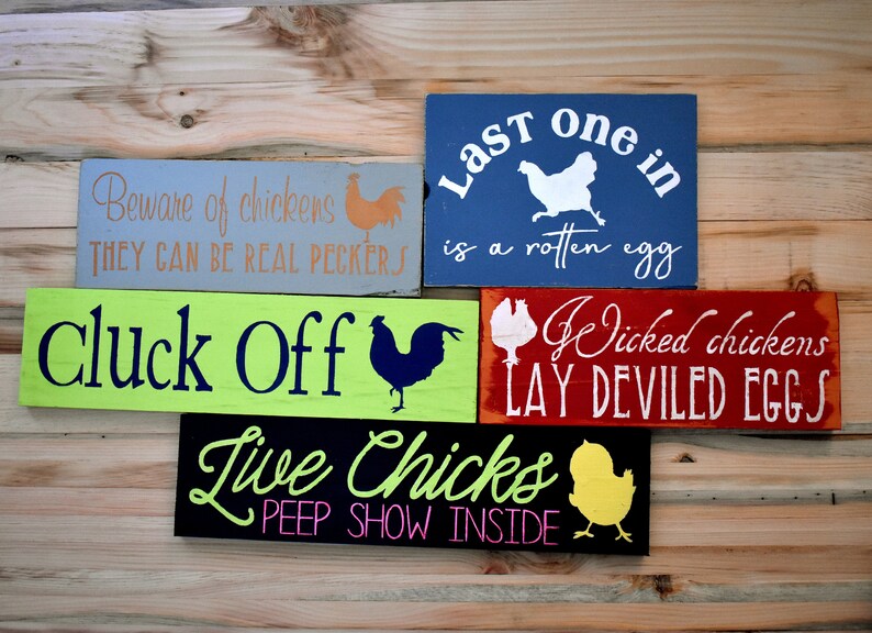 Live Chicks Peep Show Inside Funny Coop Sign | Gift for Chicken Lover ...