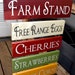 Custom Farmstand Signs | Farmers Market Signage | Menu Board ...