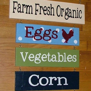 Farm Market Sign | Menu Board Signs | Custom Farmstand | Craft Fair Interchangeable Double Sided ...