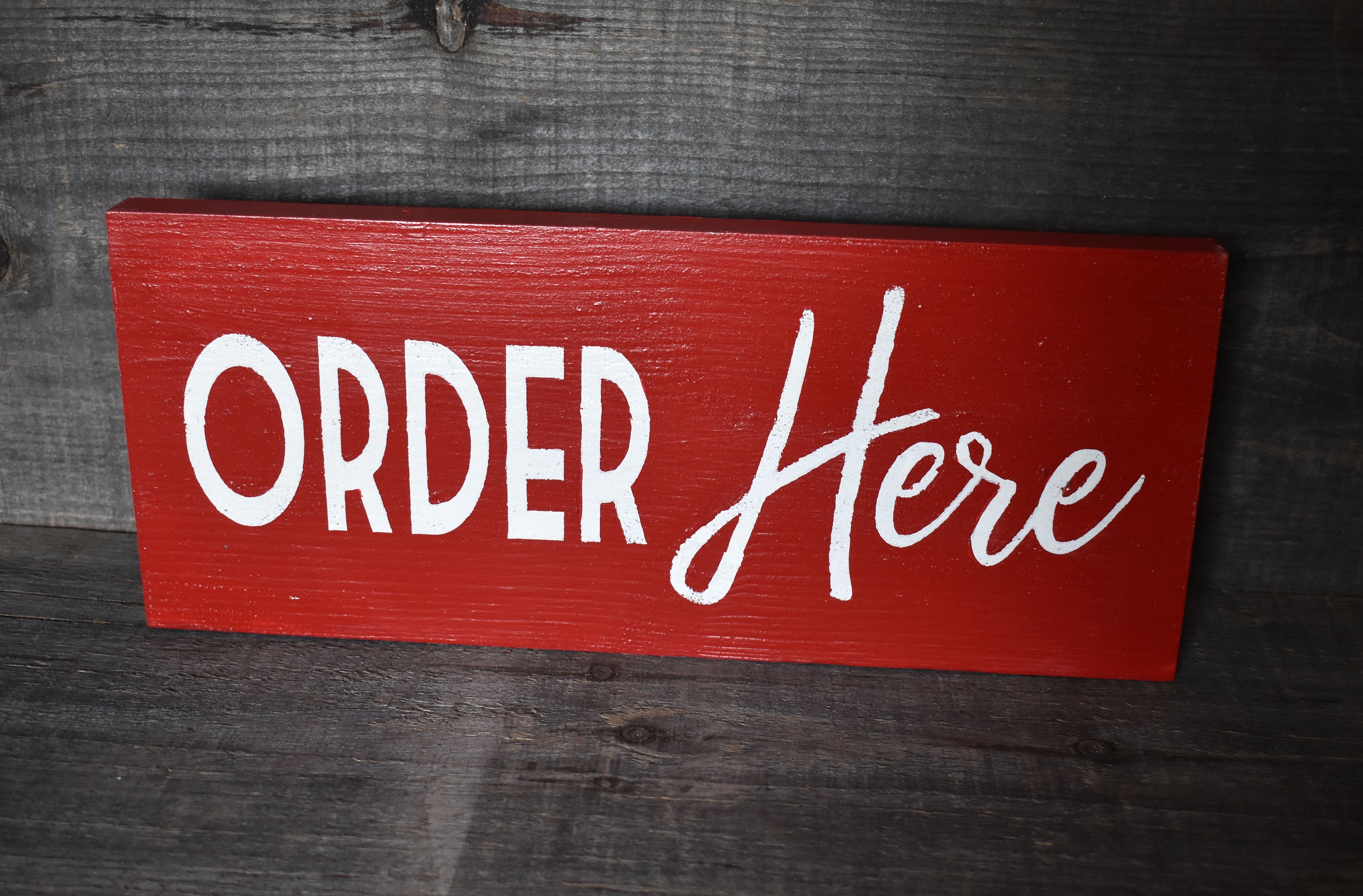 Order Here Sign Restaurant Cafe Coffee Shop Signs Overhead - Etsy Australia